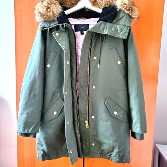 J. Crew | Jackets & Coats | J Crew Wild Olive Winter Parka Pxs | Poshmark